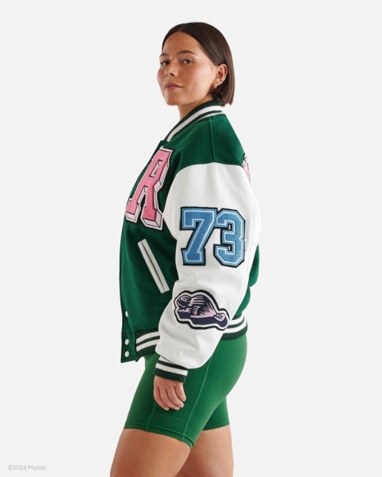 Roots Barbie™ X Roots 65 Varsity Jacket - PINE GROVE , Roots Canada ...